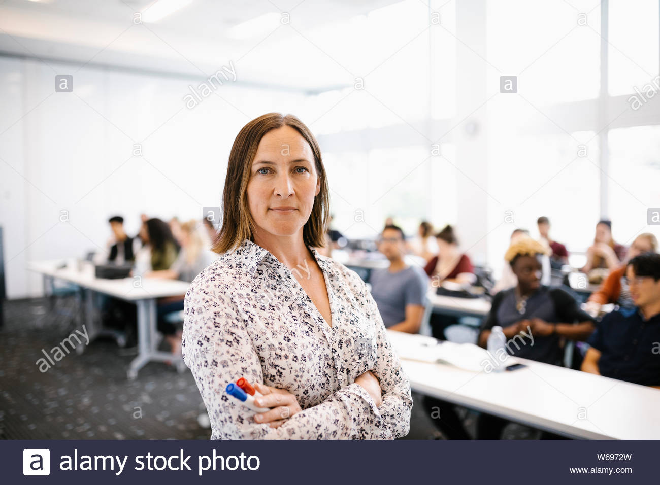 Female lecturer university hi-res stock photography and images - Alamy