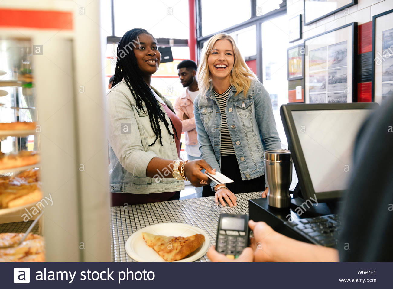 Woman ordering counter hi-res stock photography and images - Alamy