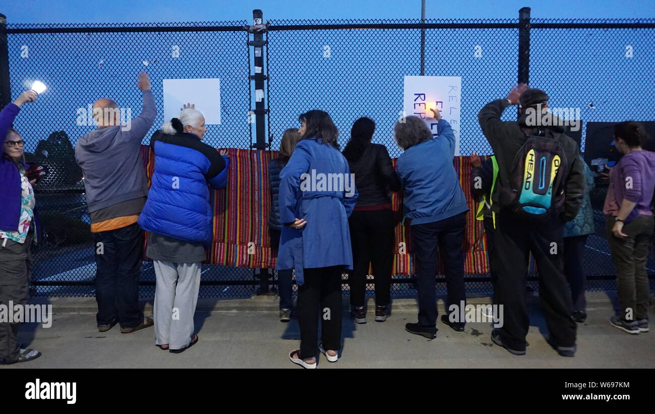 Lights For Liberty vigil to protest US detention camps at the border ...