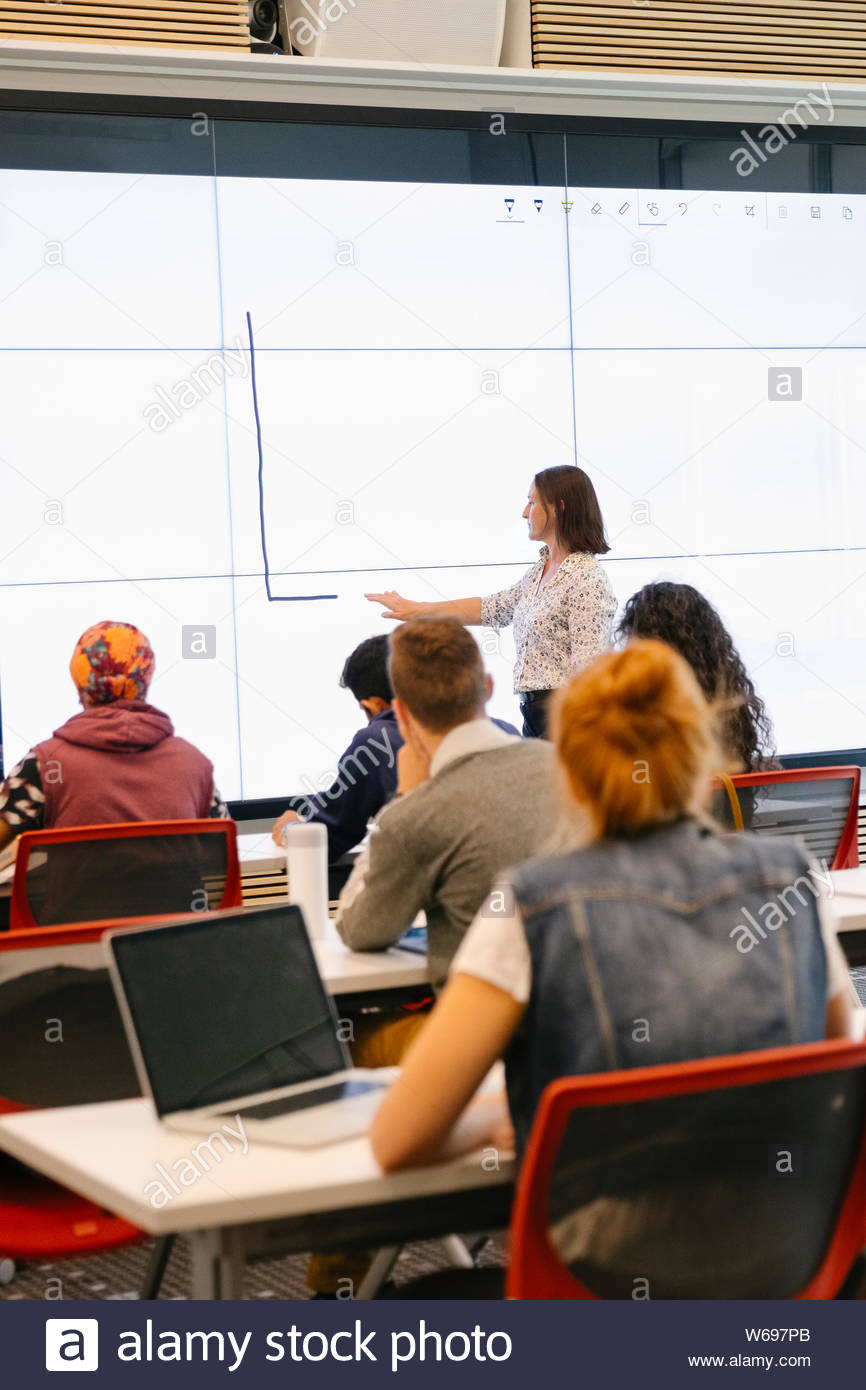 Smartboard classroom hi-res stock photography and images - Alamy