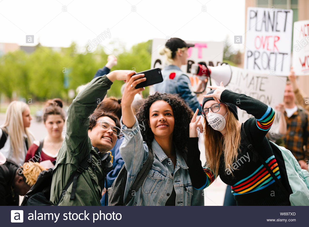 Climate change rally selfie hi-res stock photography and images - Alamy