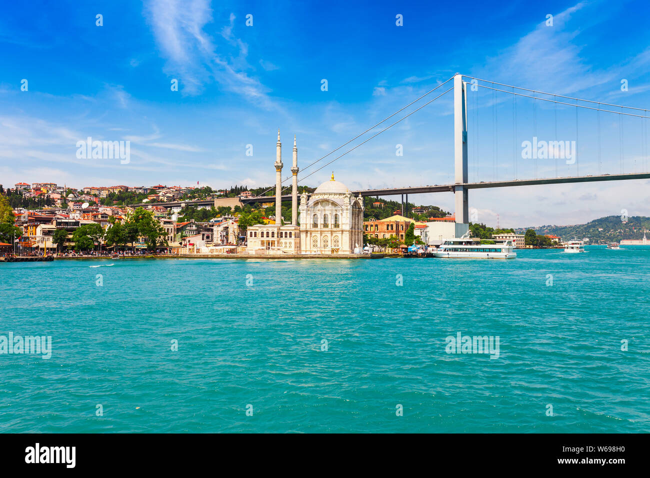 Panoramic view of Istanbul. Panorama cityscape of famous tourist ...