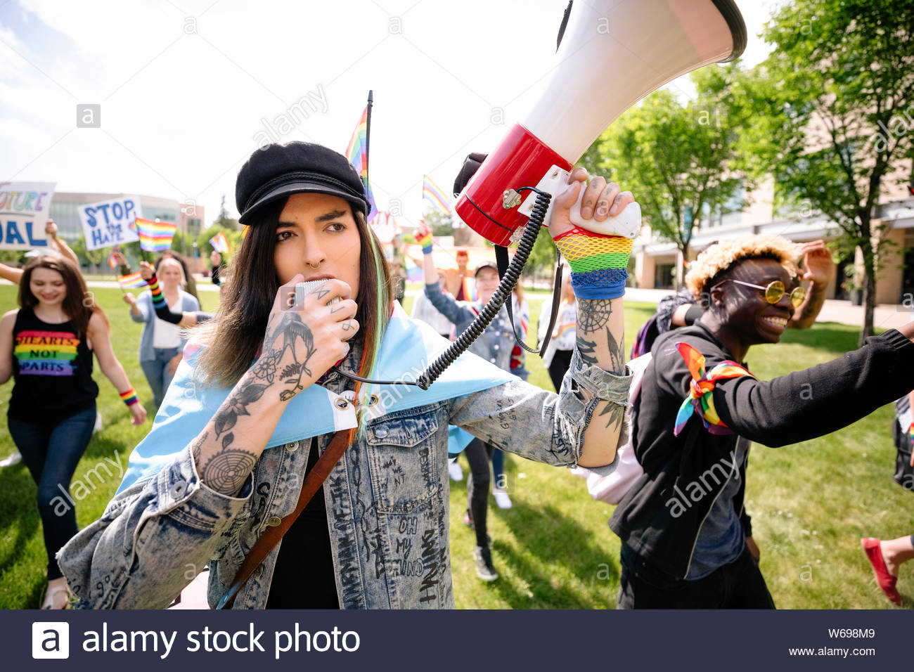 Gay pride rally hi-res stock photography and images - Alamy