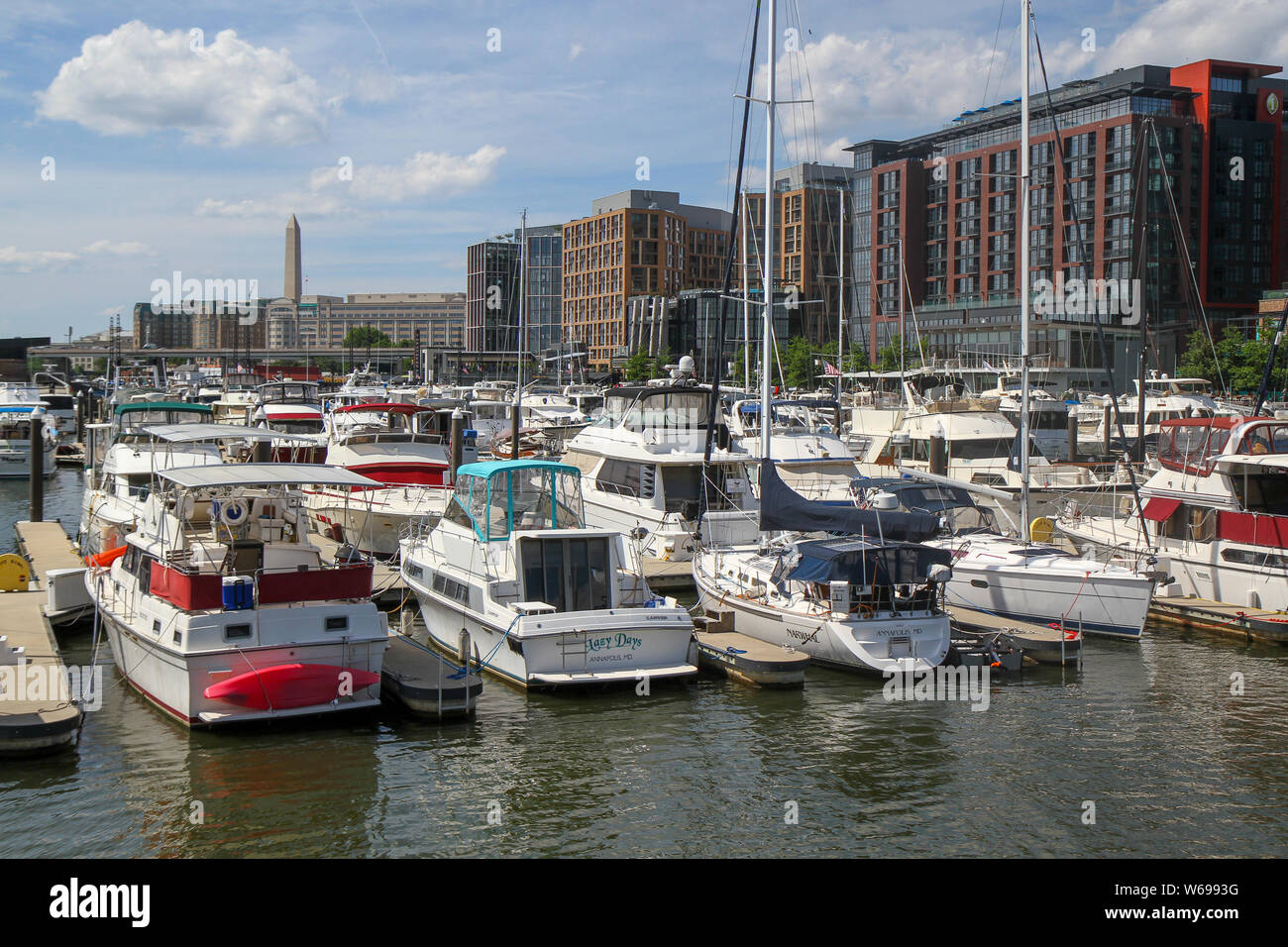 Boats, Southwest Waterfront, Washington, DC, United States Stock Photo ...