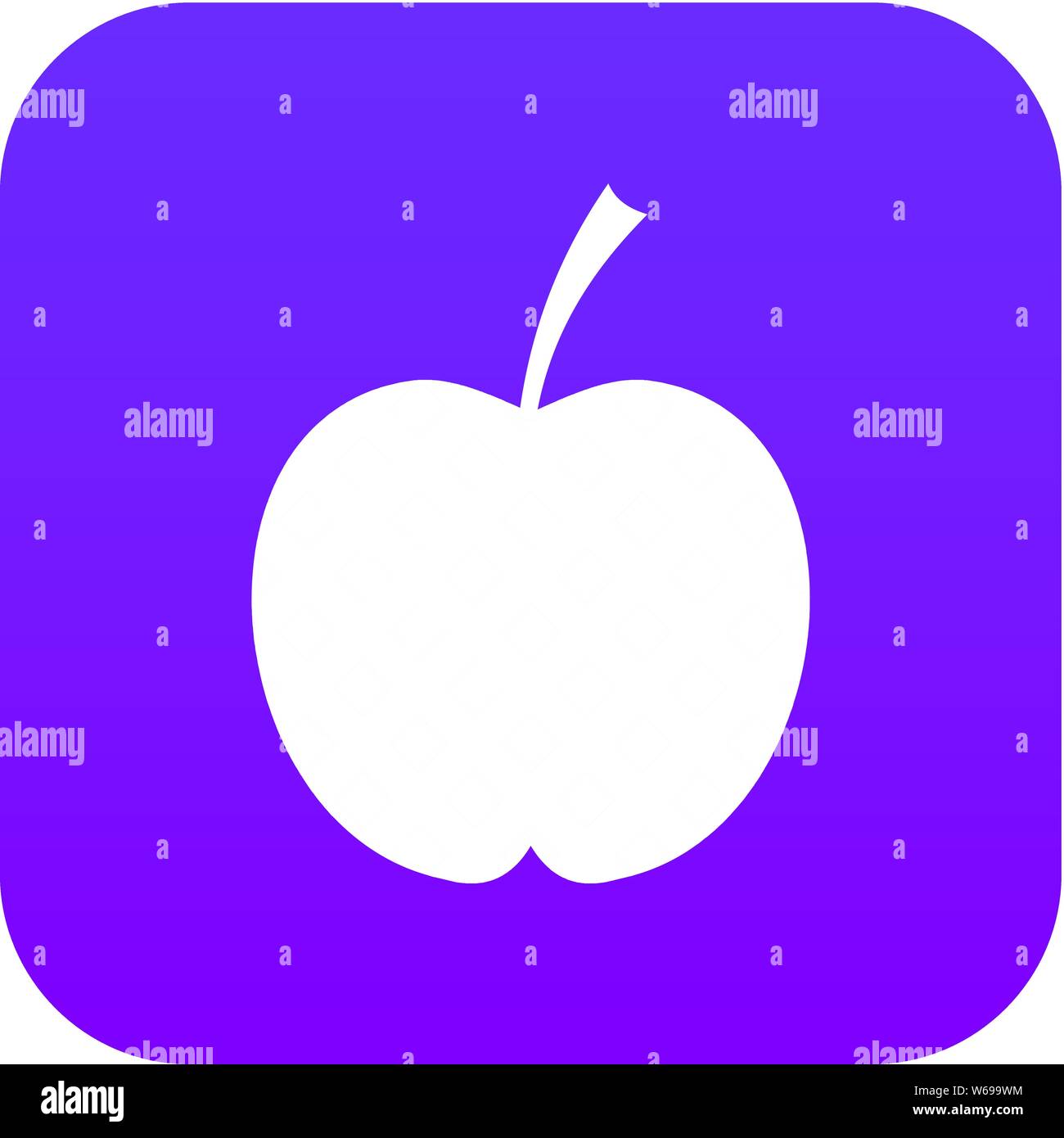 Checkered apple icon digital purple Stock Vector Image & Art - Alamy