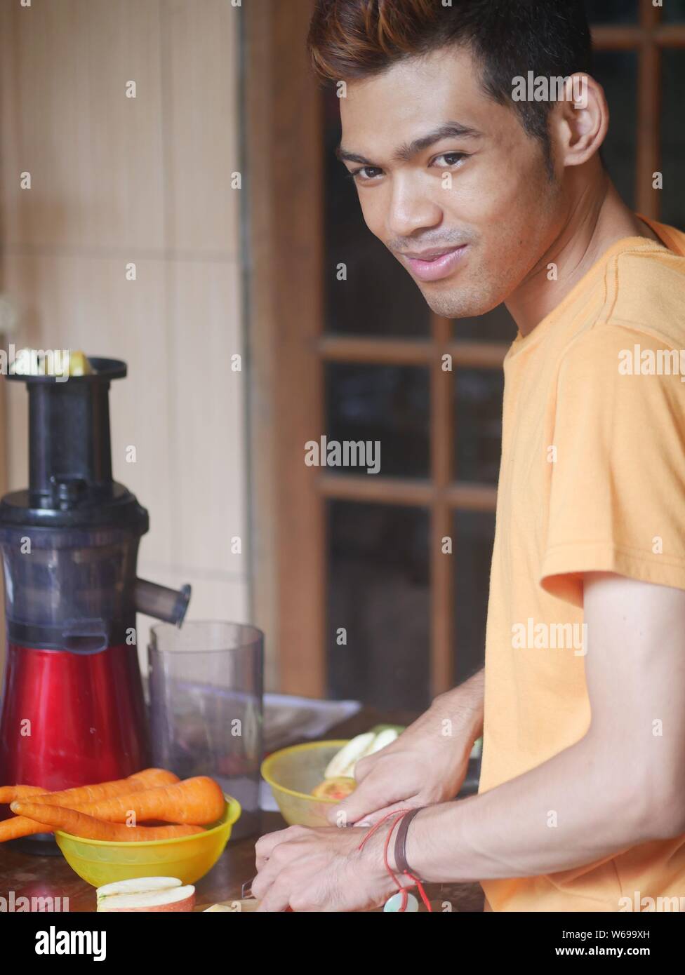 Juicer man hi-res stock photography and images - Alamy