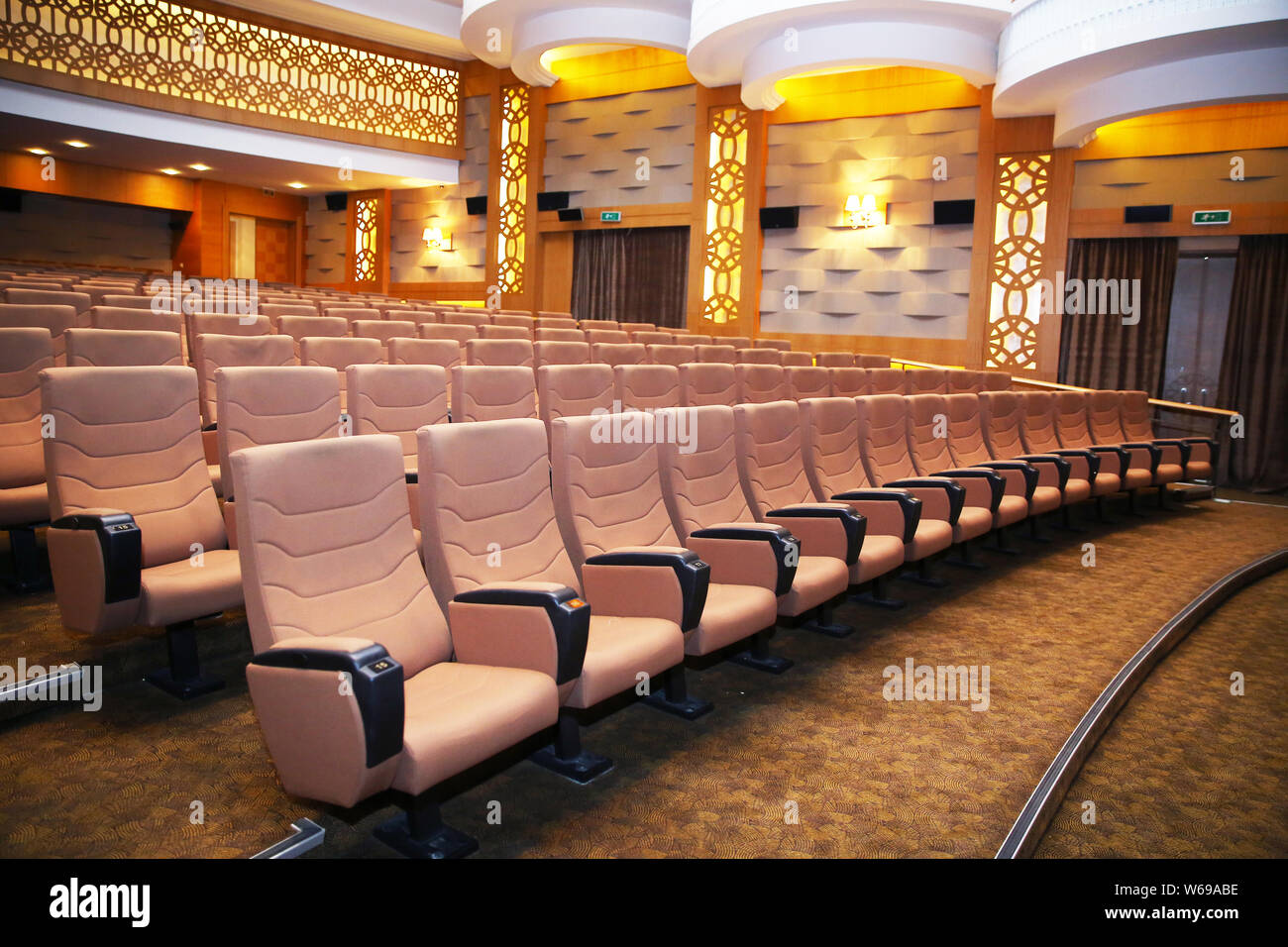 Traditional classically regal ornate rounded wood armed formal plush ...