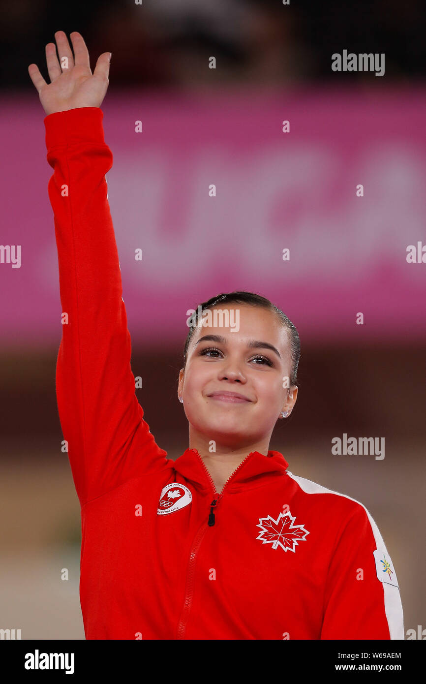 Lima, Peru. 31st July, 2019. Canadian MOORS Brooklyn C wins gold medal ...
