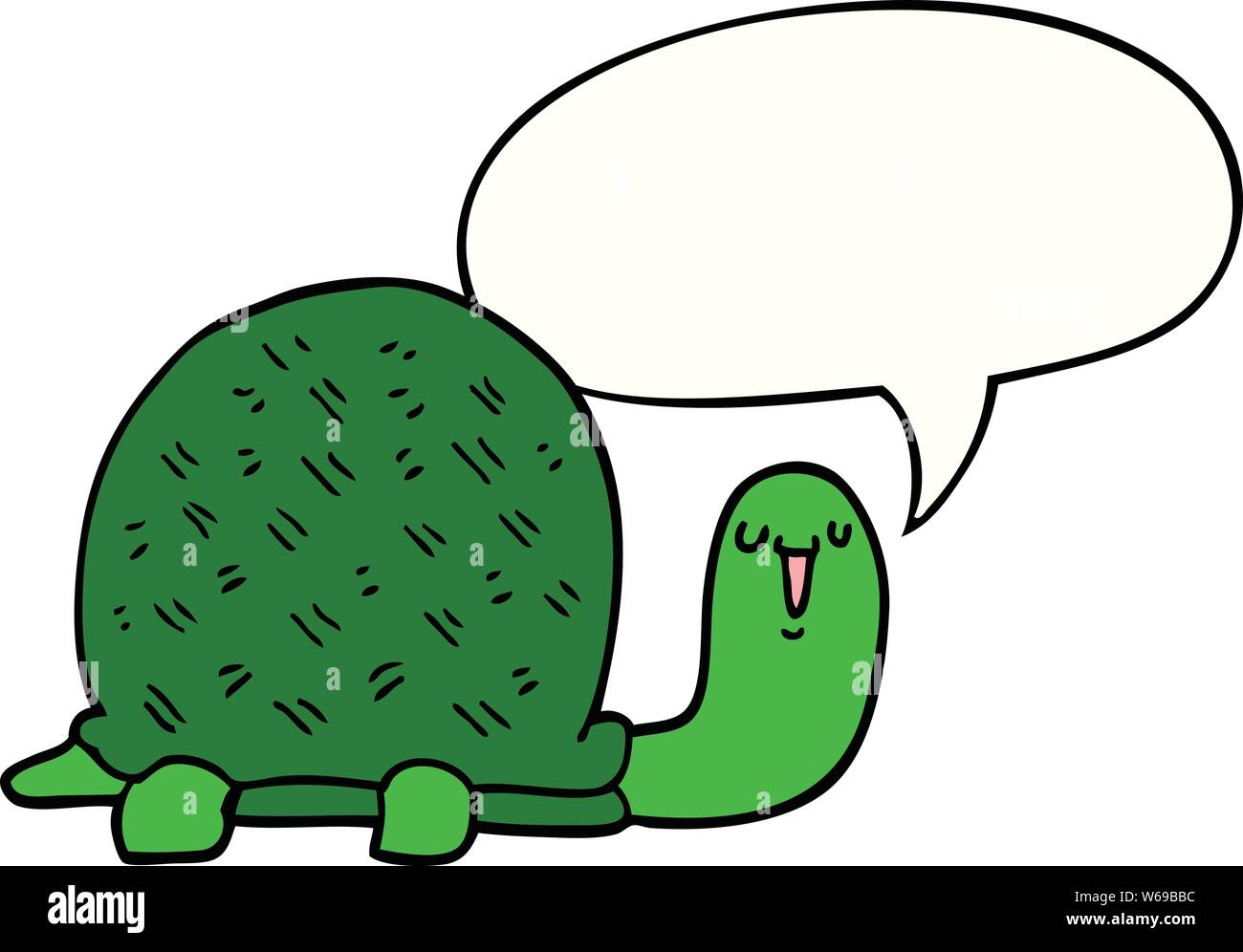 cute cartoon turtle with speech bubble Stock Vector Image & Art - Alamy
