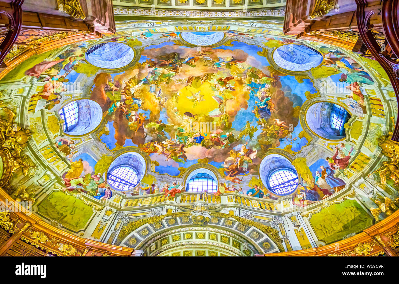 VIENNA, AUSTRIA - MARCH 2, 2019: Austrian National Library boasts ...