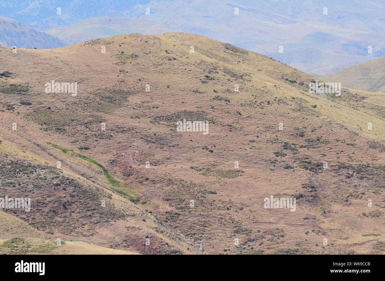 Arid landscapes in the Hissar mountains, a nature reserve within the ...