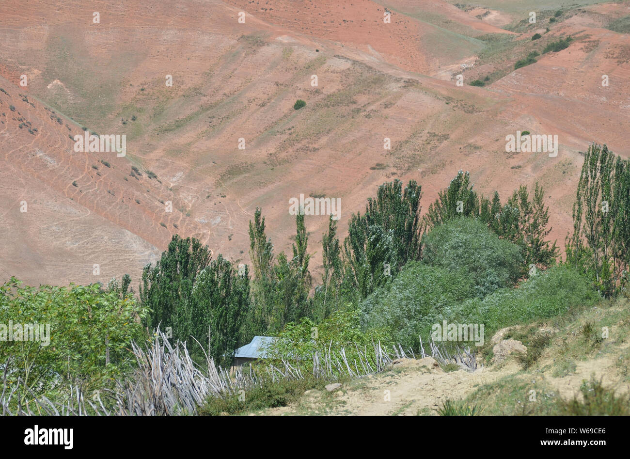 Arid landscapes in the Hissar mountains, a nature reserve within the ...