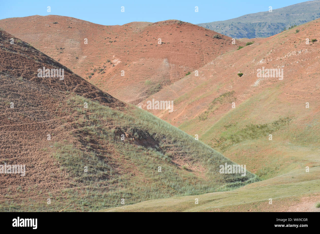 Arid landscapes in the Hissar mountains, a nature reserve within the ...