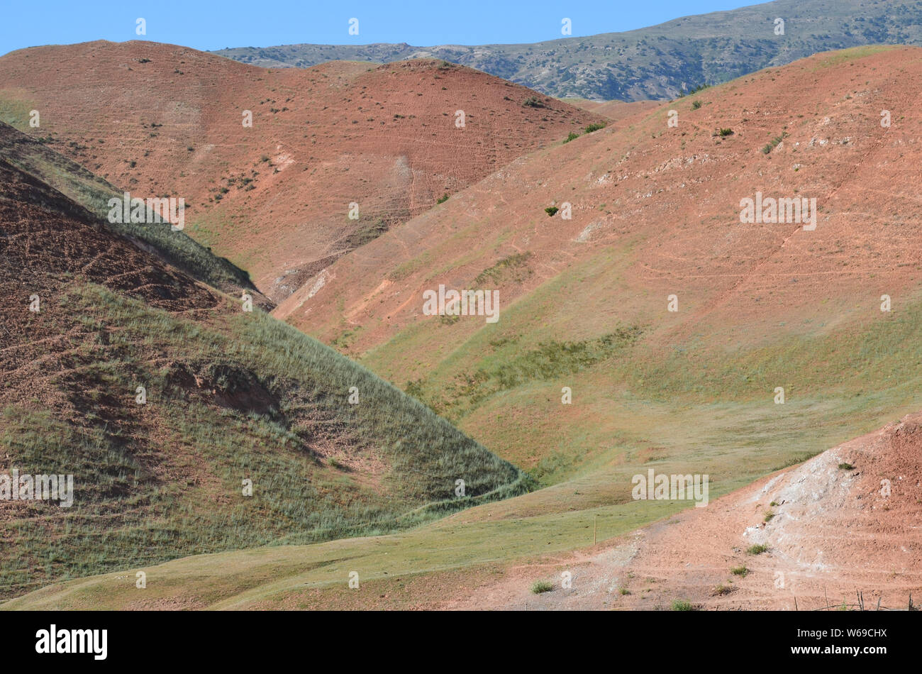Arid landscapes in the Hissar mountains, a nature reserve within the ...