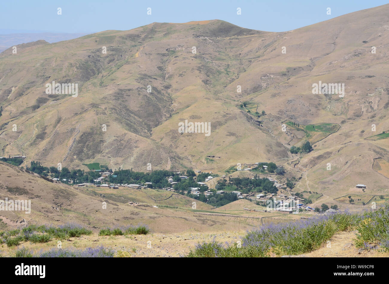Arid landscapes in the Hissar mountains, a nature reserve within the ...