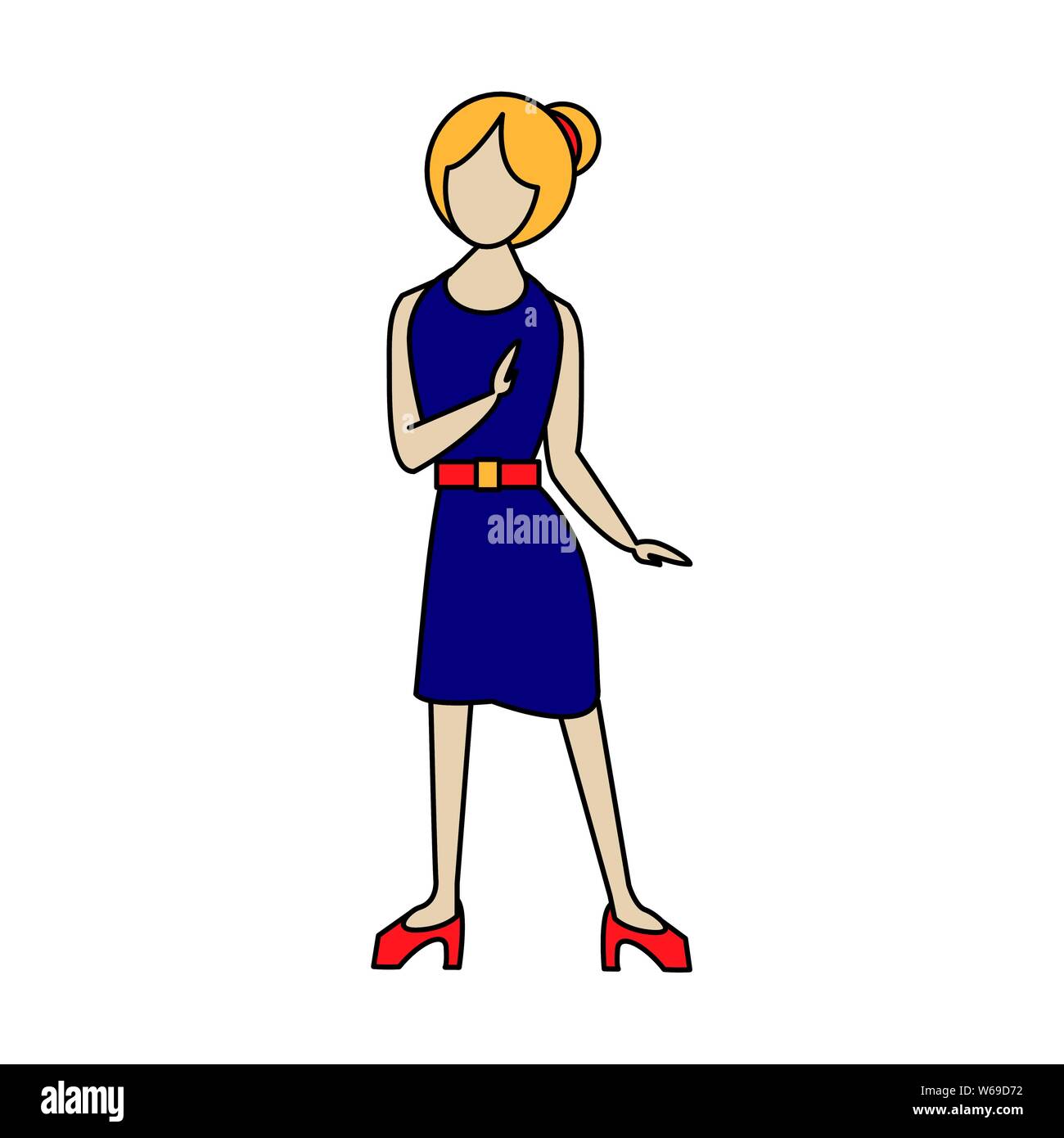 woman young female person cartoon Stock Vector Image & Art - Alamy