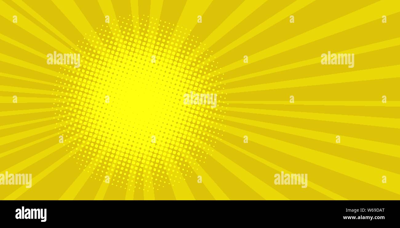 pop art sun background Stock Vector Image & Art - Alamy