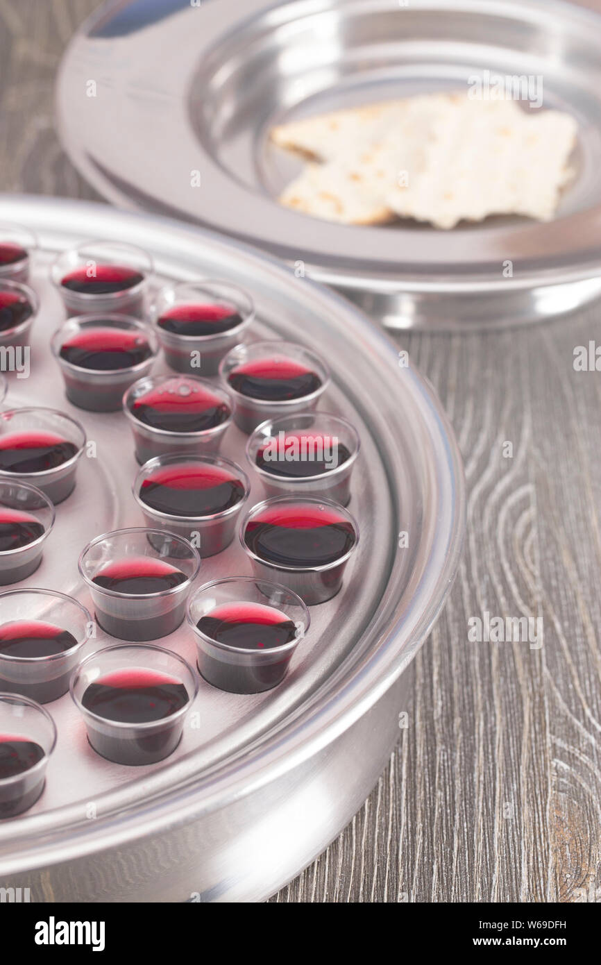 Table Set for Communion or the Lords Supper a Christian Remembrance of ...