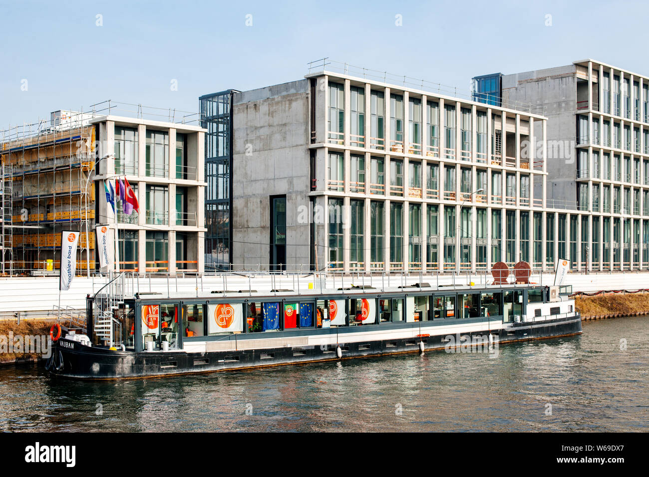 Strasbourg, France - Feb 12 2017: Construction process of new Consulate ...