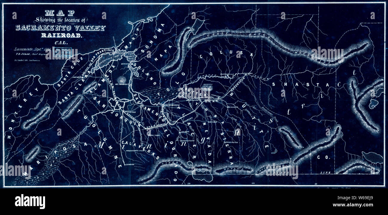 1854 map of america hi-res stock photography and images - Alamy