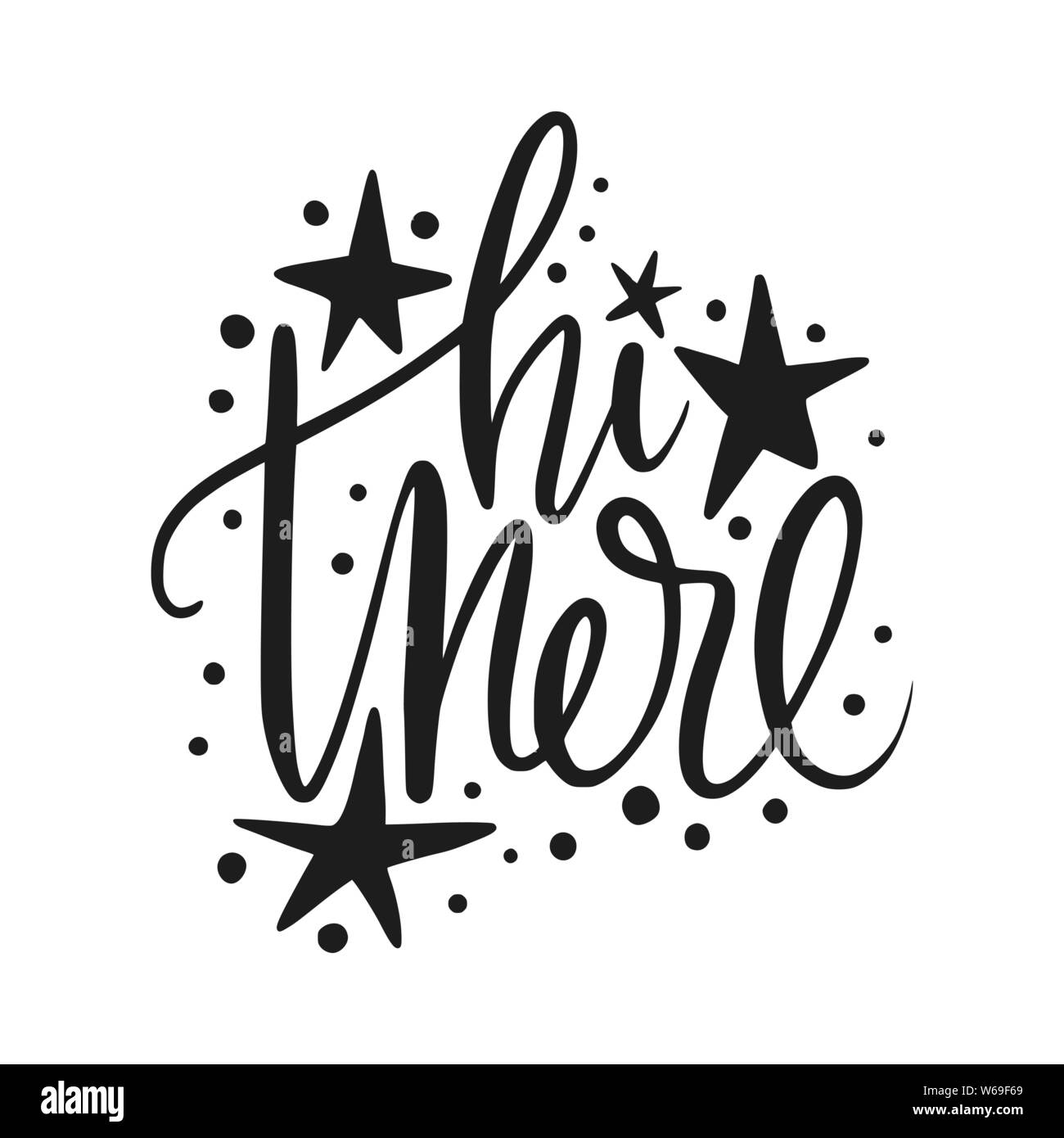 Hi there. Script handmade lettering quote for social media designs ...