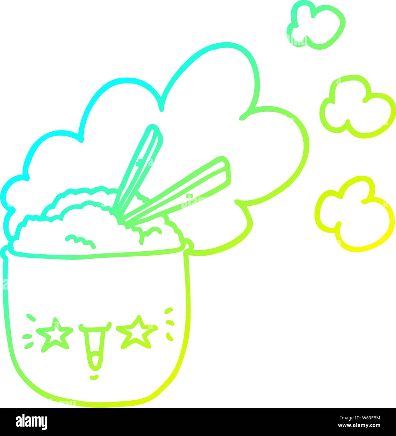 Cold rice Stock Vector Images - Alamy