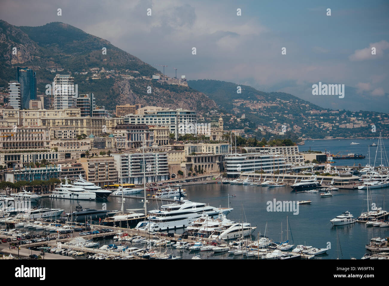 Yachts and ships in the port of Monaco pier pier boats sails and ...