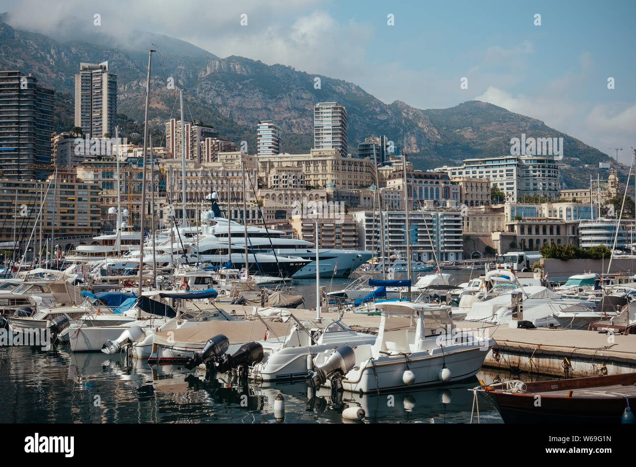 Yachts and ships in the port of Monaco pier pier boats sails and ...