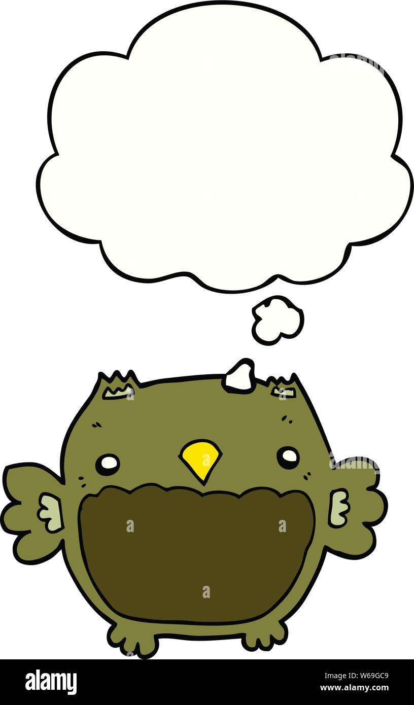 Cartoon owl thinking hi-res stock photography and images - Alamy