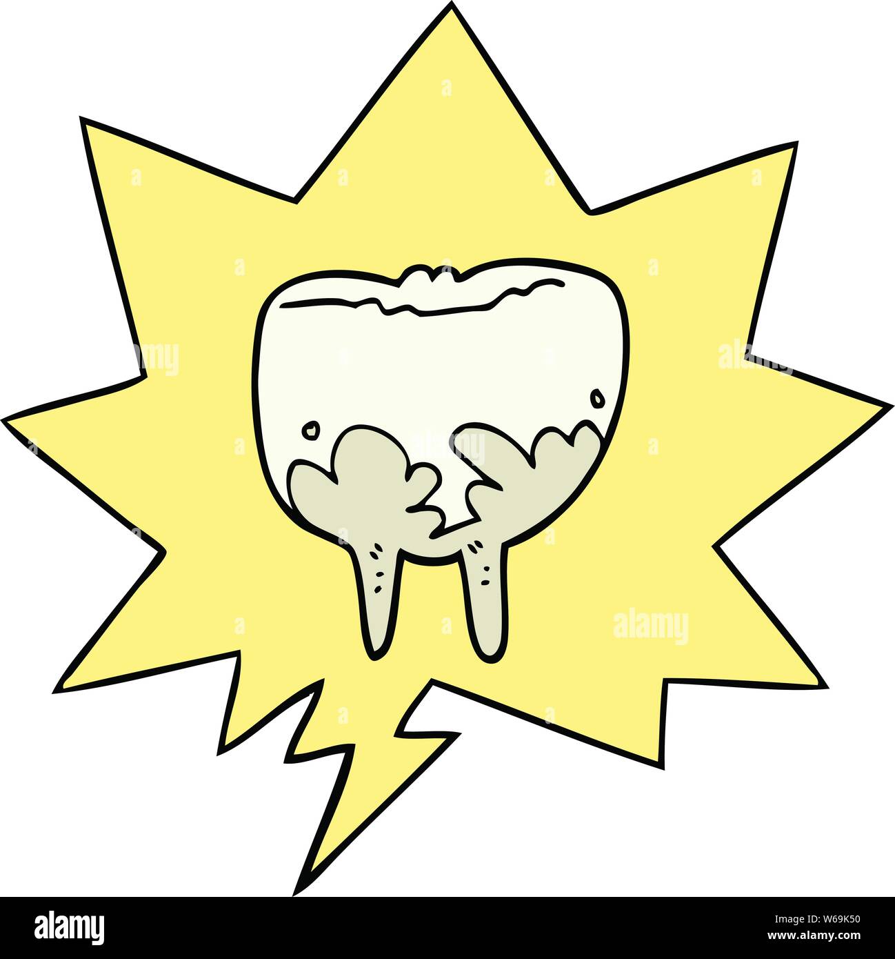 Cartoon funny tooth character bubble Cut Out Stock Images & Pictures ...