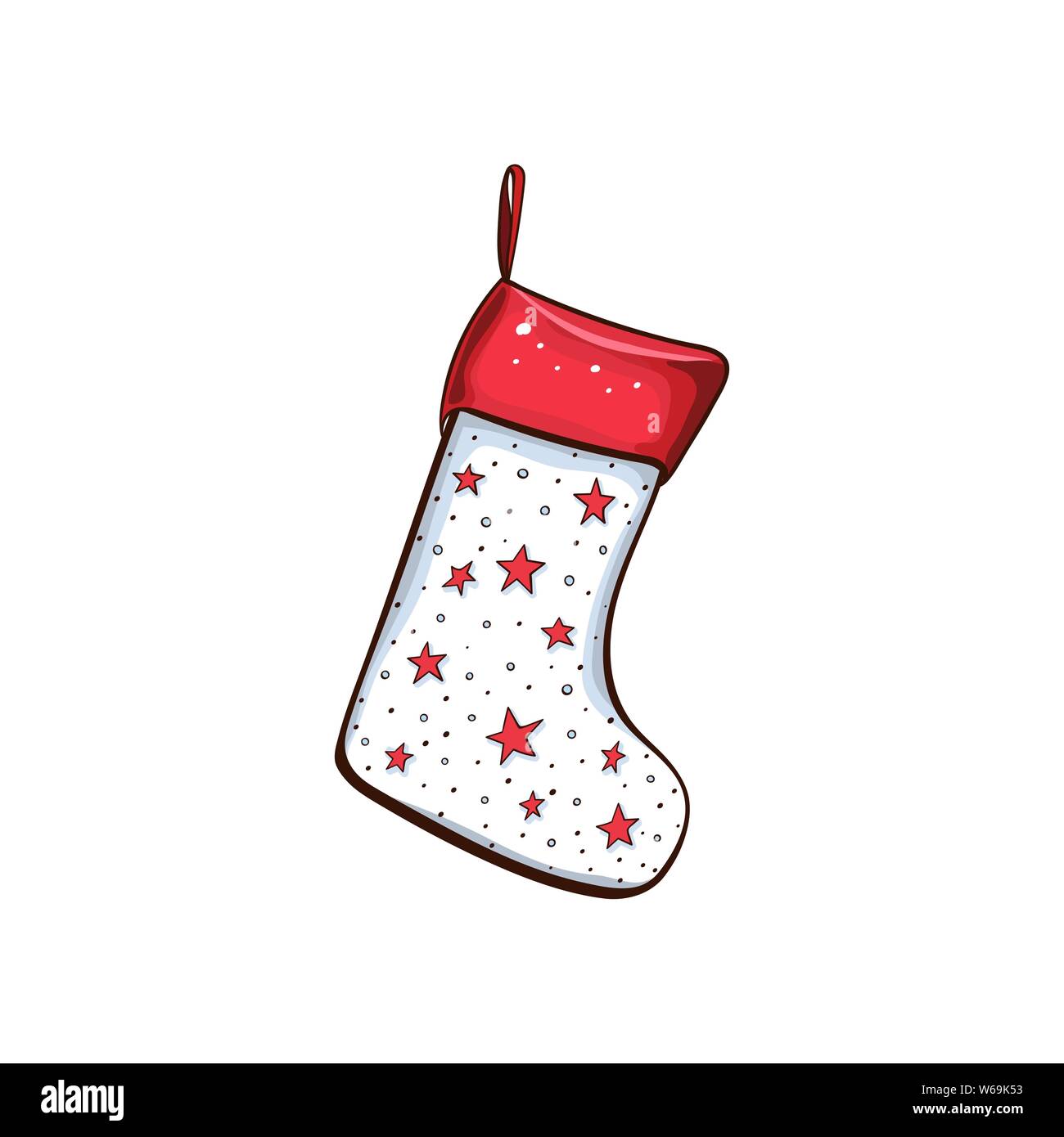 Red Christmas Stocking Clip Art