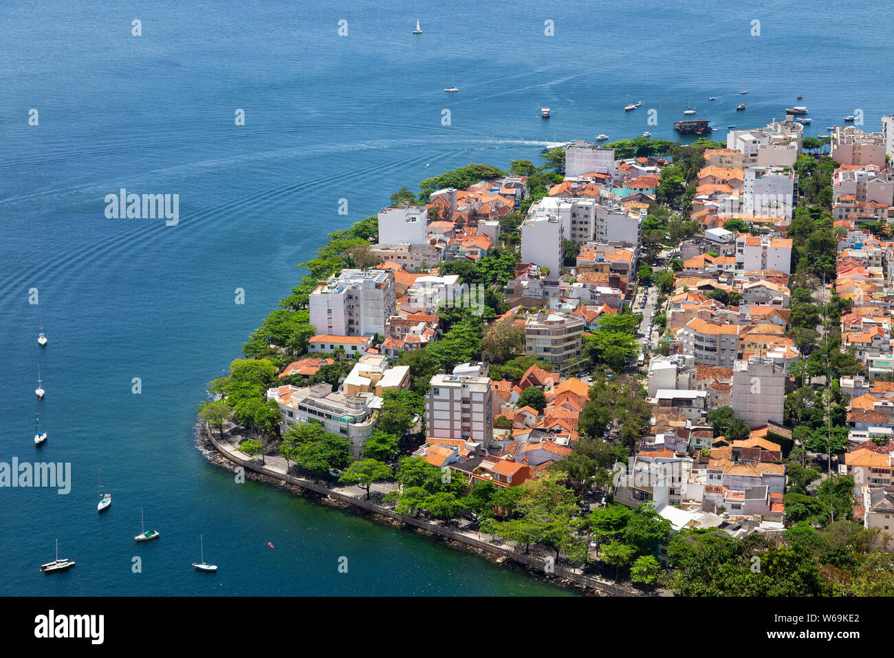 Urca seen from above, Rio de Janeiro Stock Photo - Alamy