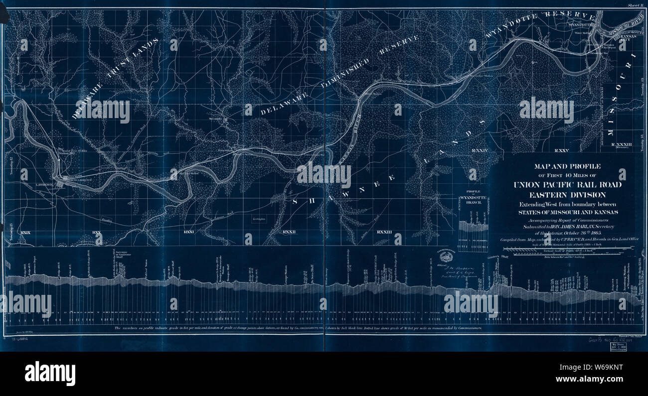 Map of the union pacific railroad hi-res stock photography and images ...