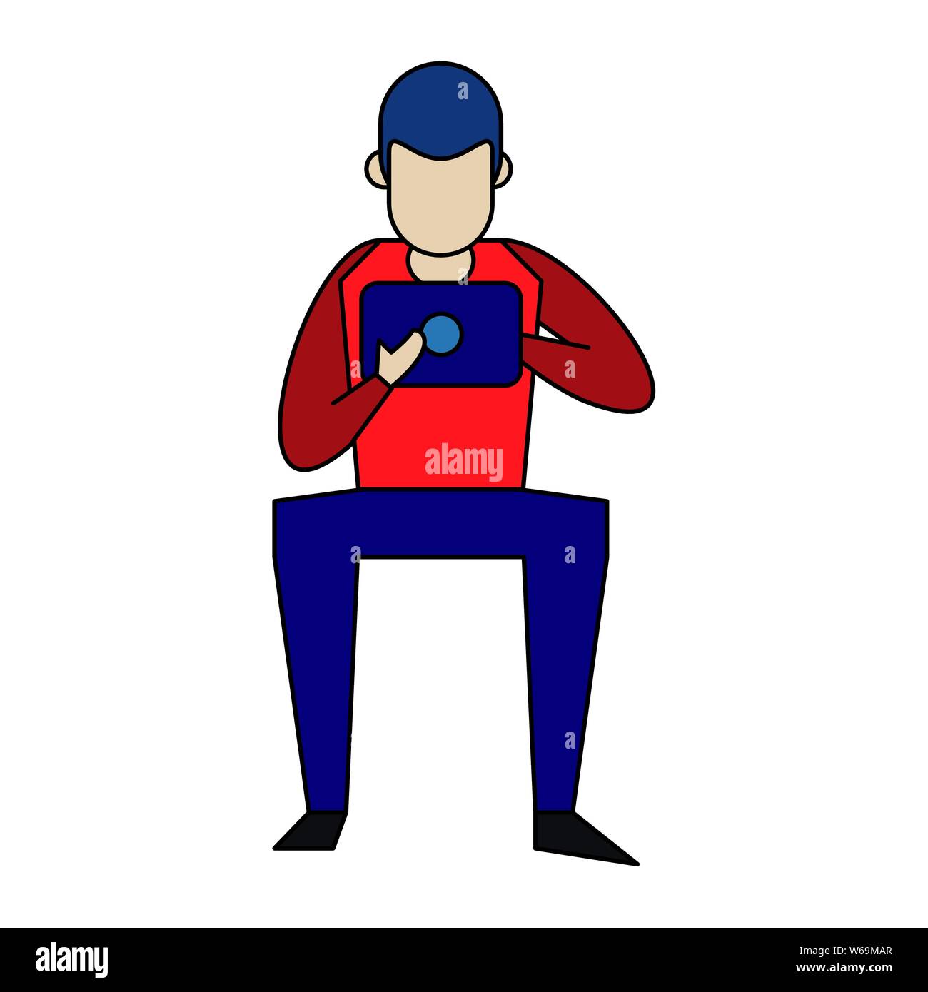 social media network chatting cartoon Stock Vector Image & Art - Alamy