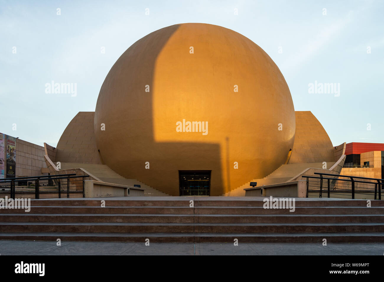 TIJUANA, BAJA CALIFORNIA / MEXICO, JULY 28 2019: View of the IMAX dome ...