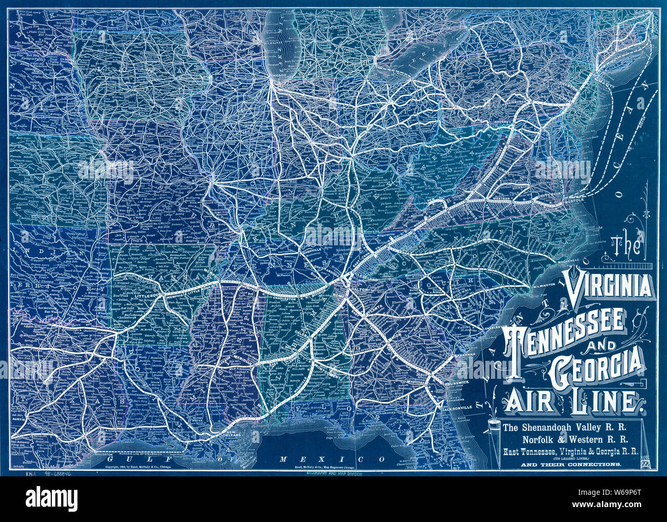 Map railroad western united states hi-res stock photography and images ...