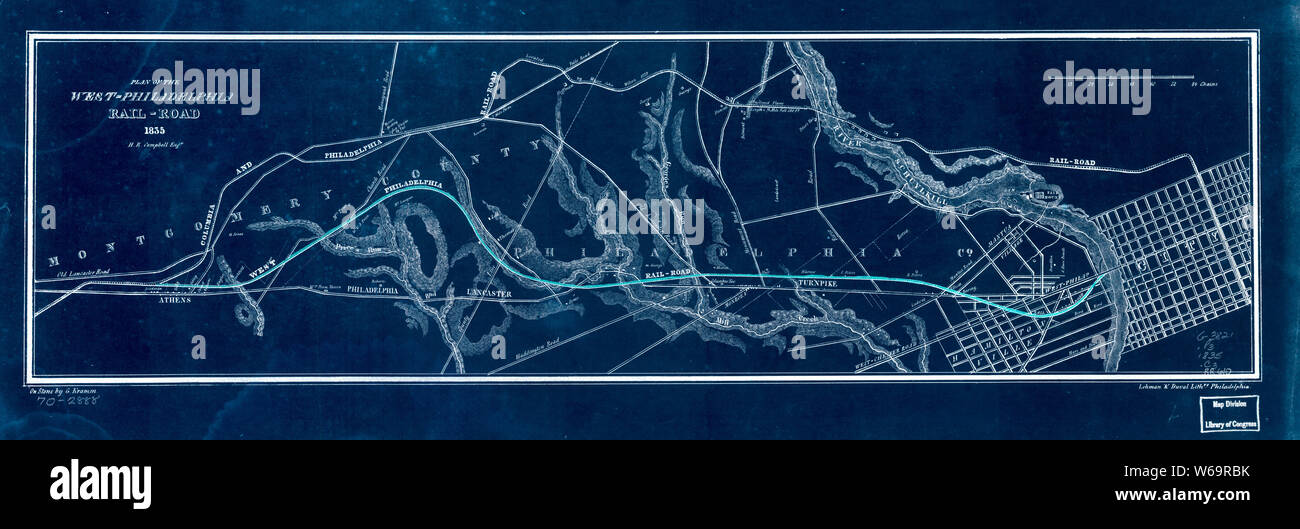 Philadelphia railroad map hi-res stock photography and images - Alamy