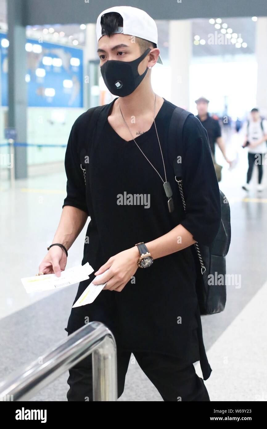 Taiwanese actor and singer Kai Ko is pictured at the Beijing Capital ...