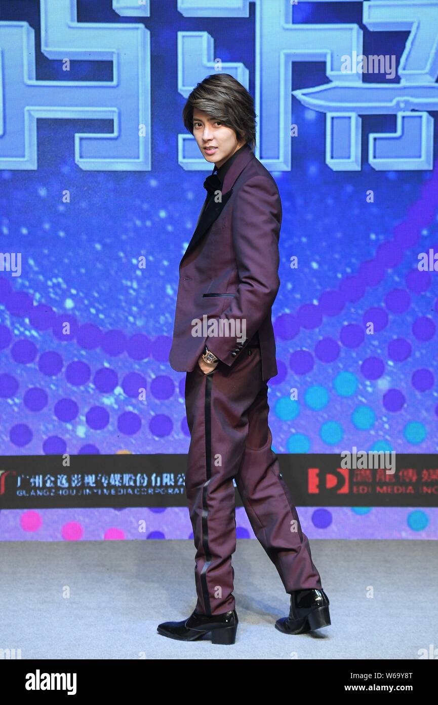 Japanese actor and singer Tomohisa Yamashita, also widely known as Yamapi, attends a press ...