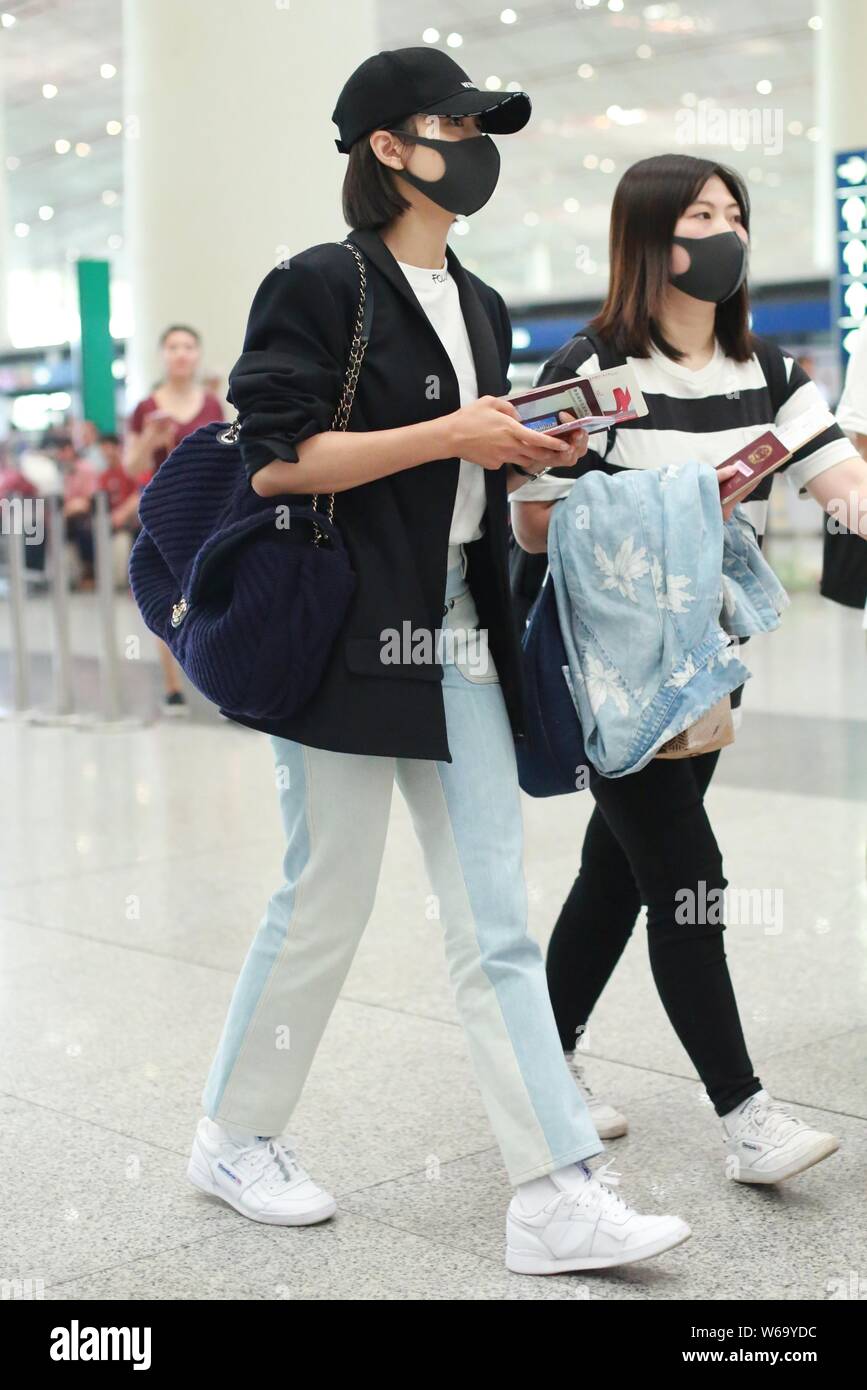 Chinese singer and actress Victoria Song or Song Qian arrives at the ...
