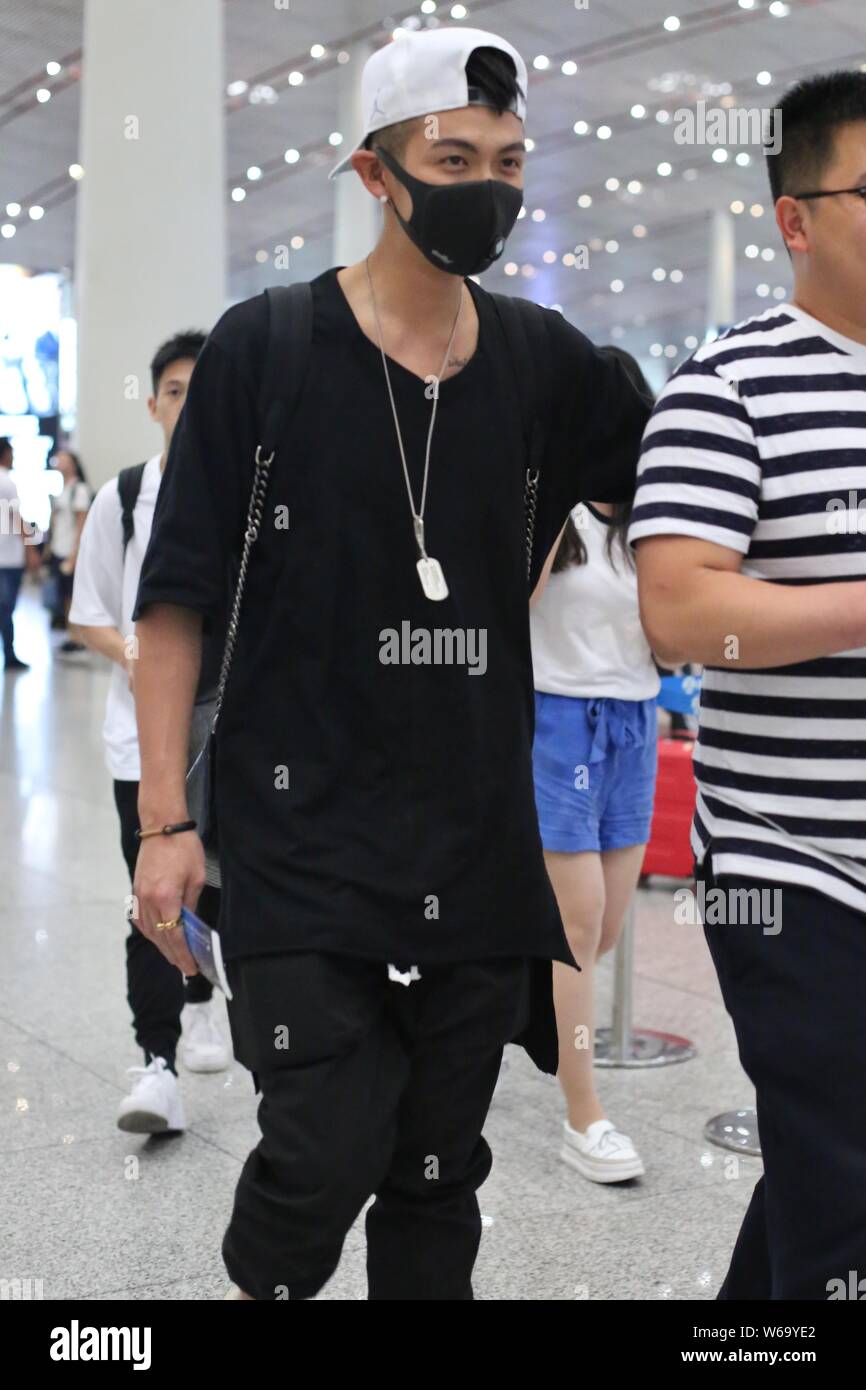 Taiwanese actor and singer Kai Ko is pictured at the Beijing Capital ...