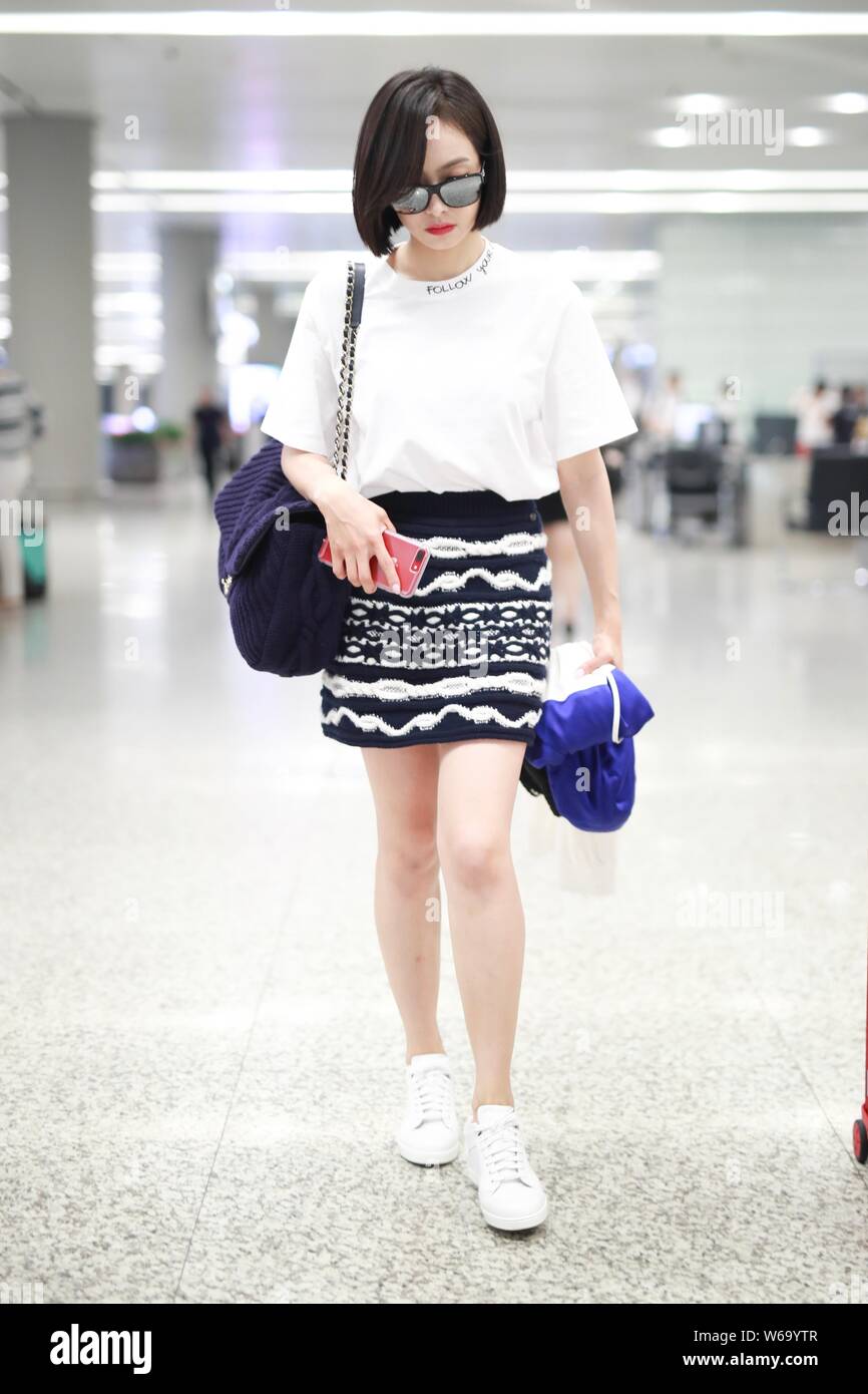 Chinese singer and actress Victoria Song or Song Qian arrives at the ...