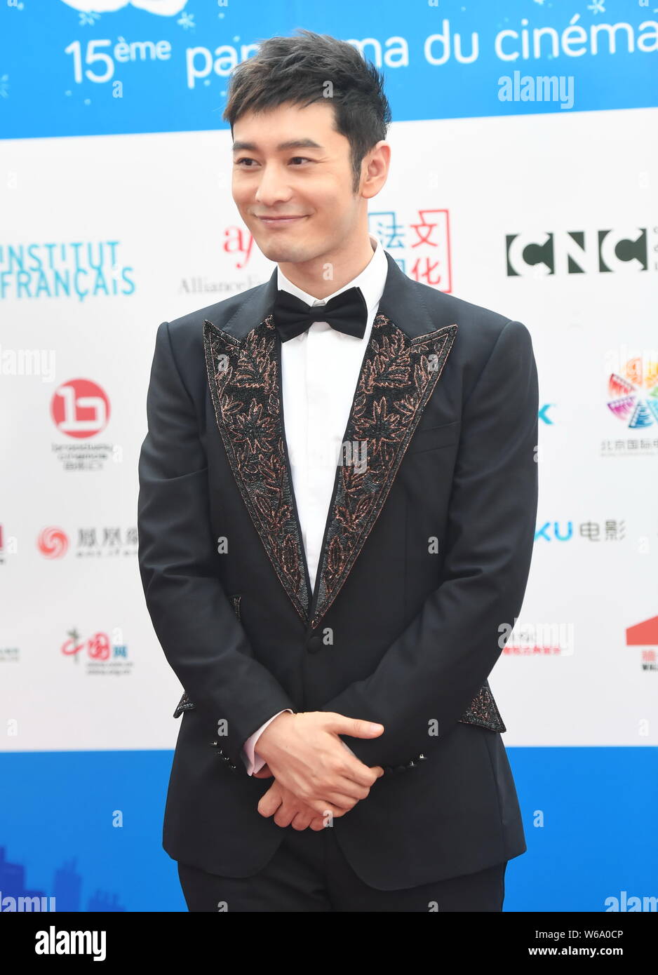 Chinese actor Huang Xiaoming attends a press conference for 15th French ...