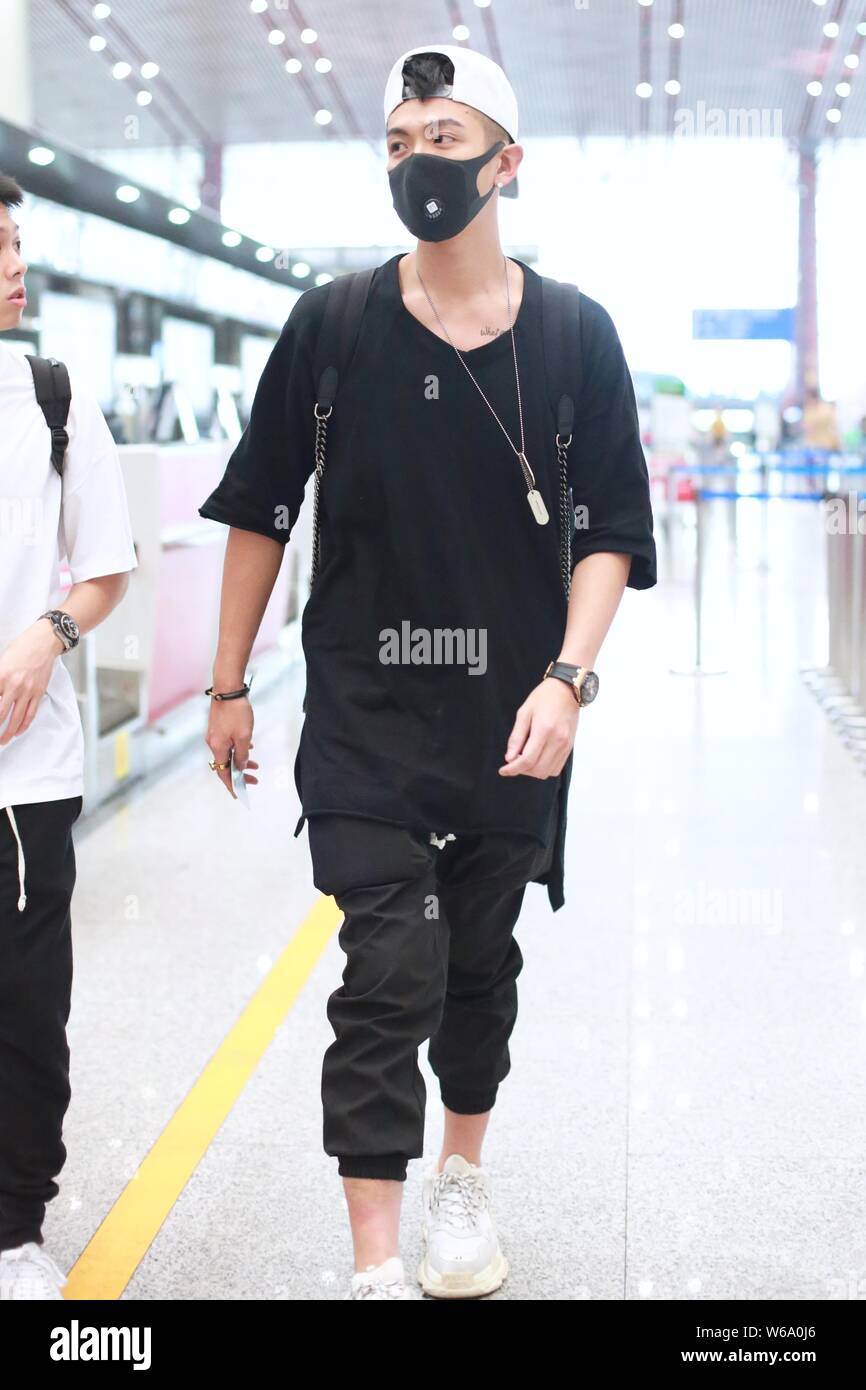 Taiwanese actor and singer Kai Ko is pictured at the Beijing Capital ...