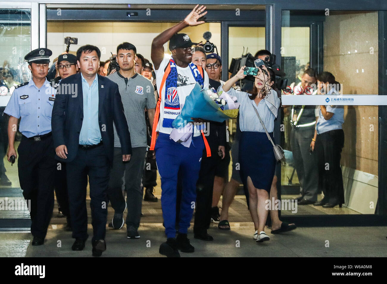Senegalese striker Demba Ba of Shanghai Shenhua is pictured as he ...