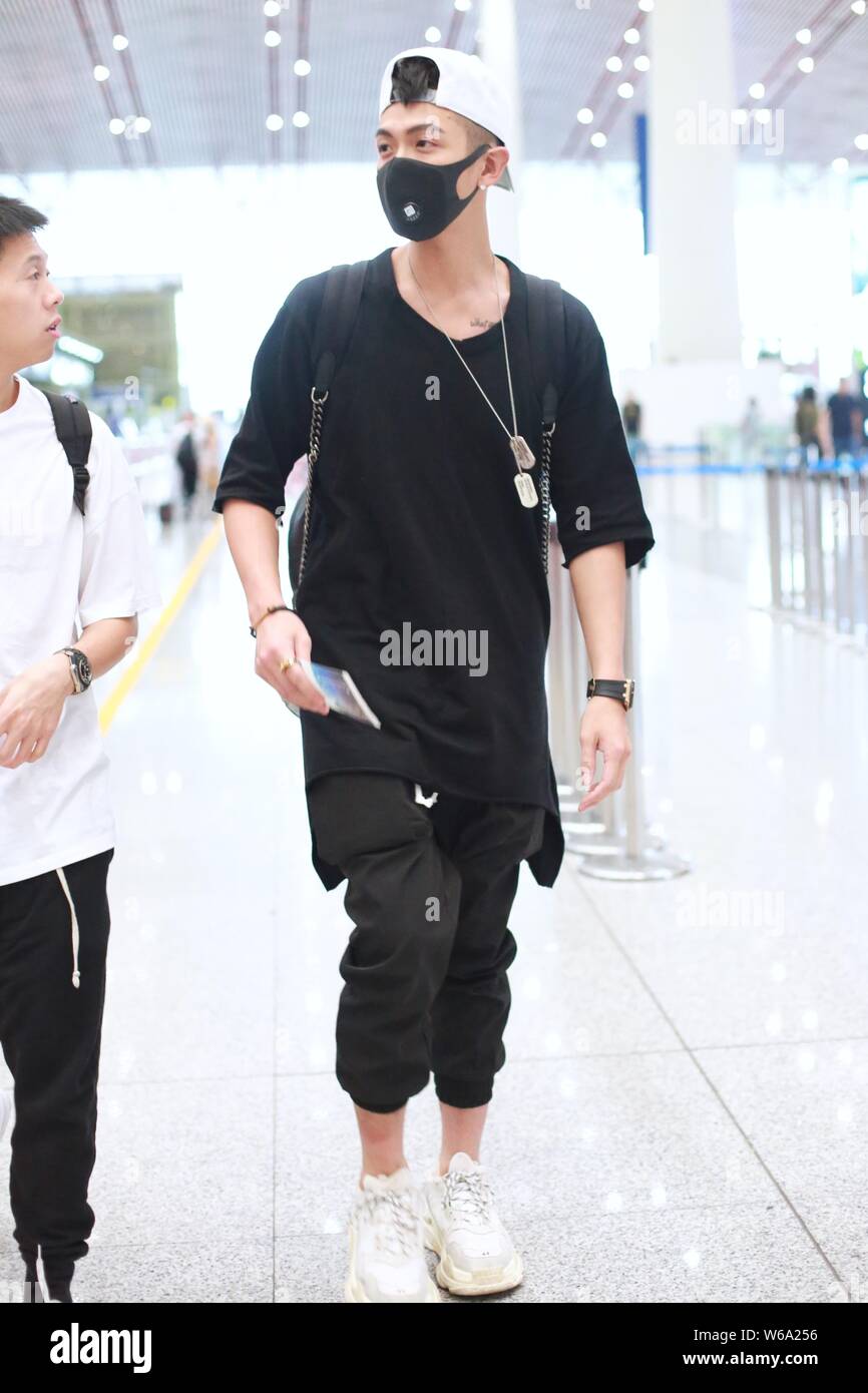 Taiwanese actor and singer Kai Ko is pictured at the Beijing Capital ...