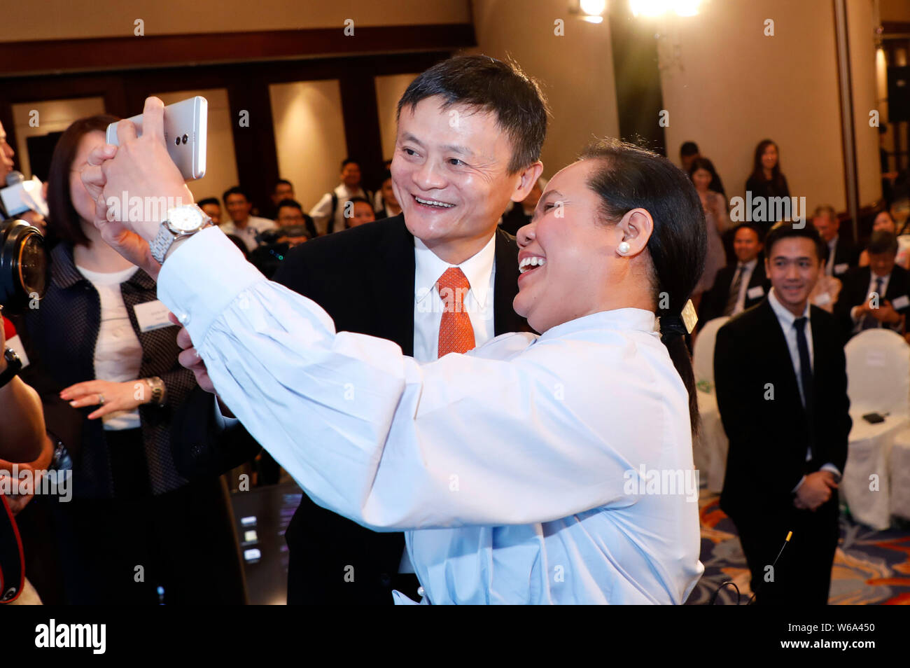 Jack Ma or Ma Yun, chairman of Chinese e-commerce giant Alibaba Group ...