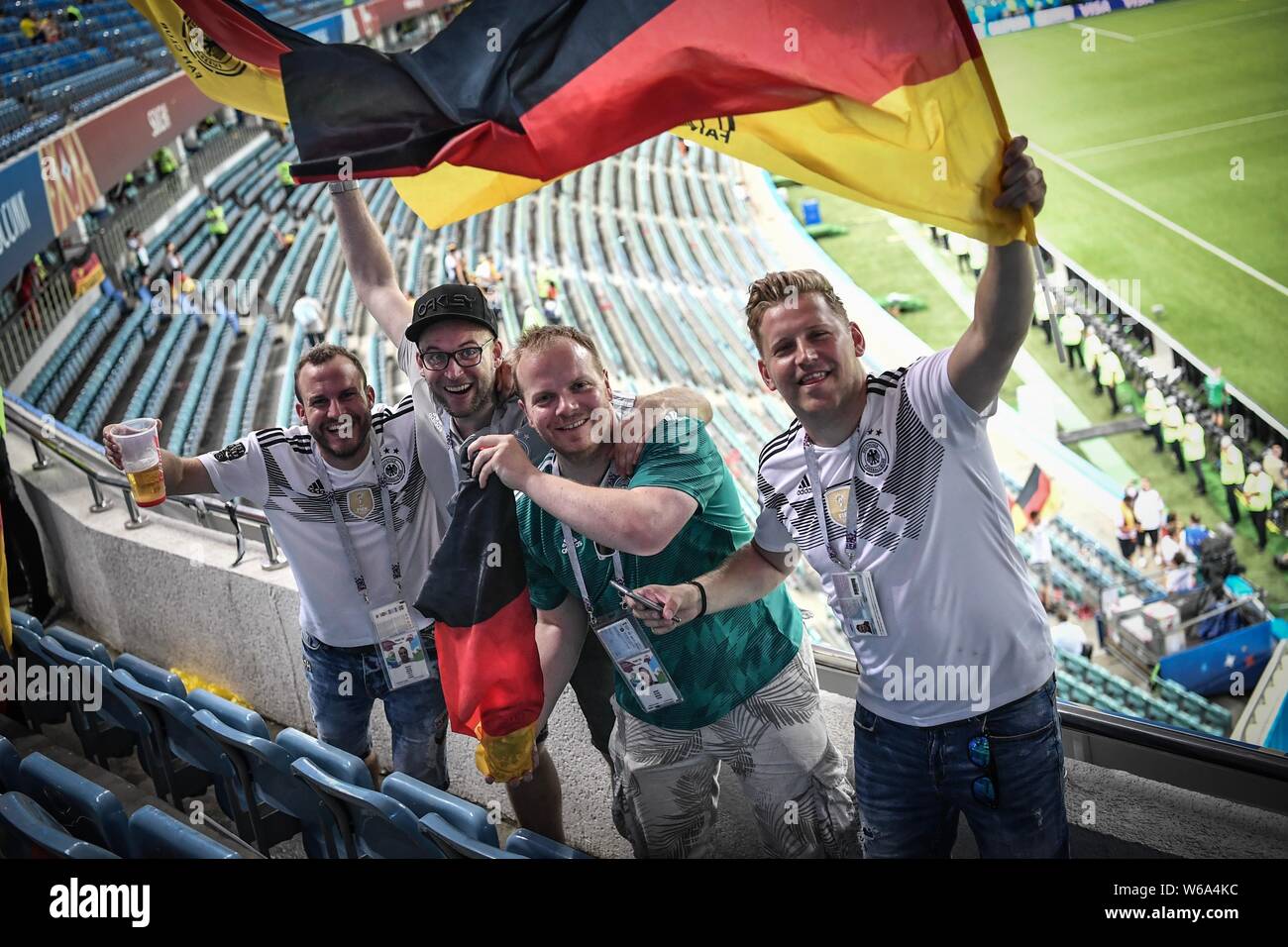 German Fans Wave Germany Flag High Resolution Stock Photography and ...