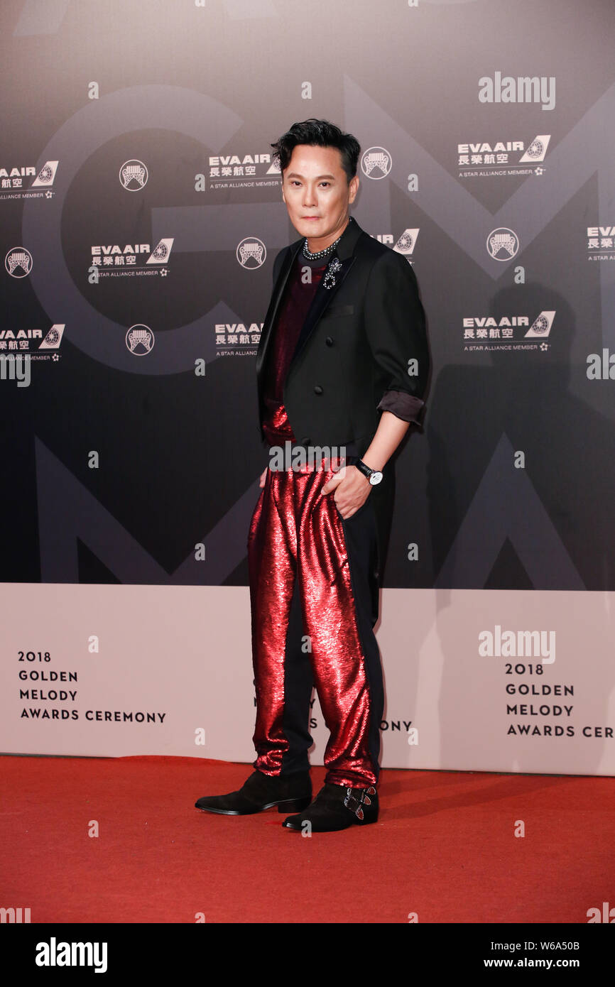 **TAIWAN OUT**Taiwanese singer Jeff Chang Shin-Che arrives on the red ...