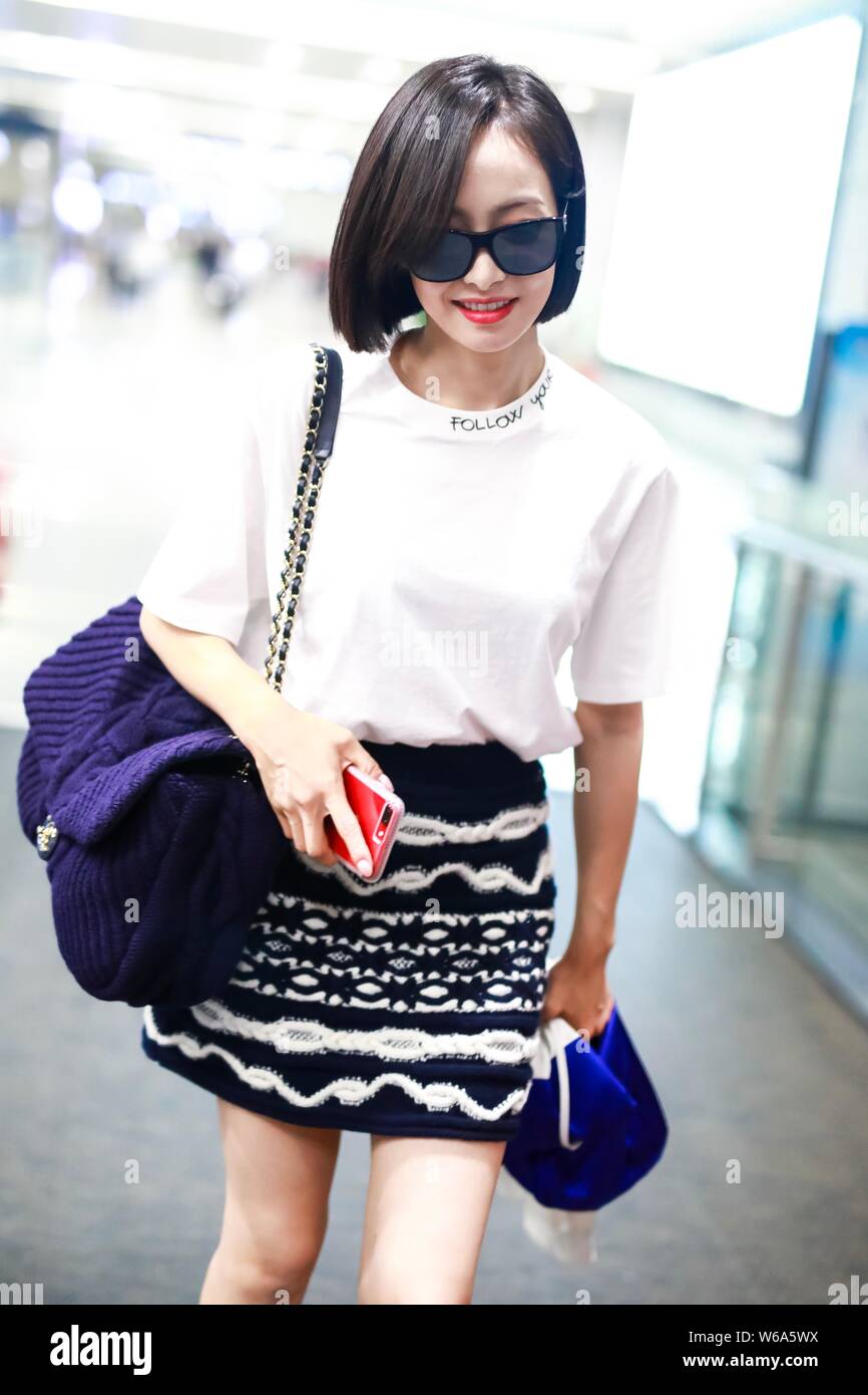 Chinese singer and actress Victoria Song or Song Qian arrives at the ...